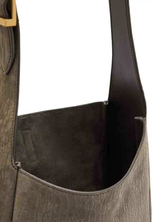 Saint Laurent Le 5 Á 7 Small Hobo Bag - Grey