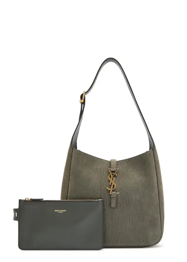 Saint Laurent Le 5 Á 7 Small Hobo Bag - Grey