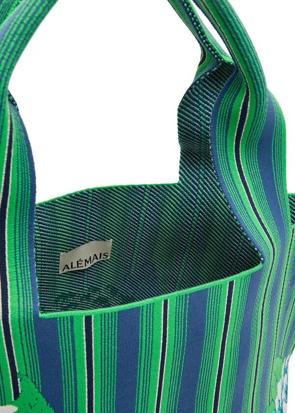ALEMAIS Margo Jacquard Knit Tote Bag - Multicoloured