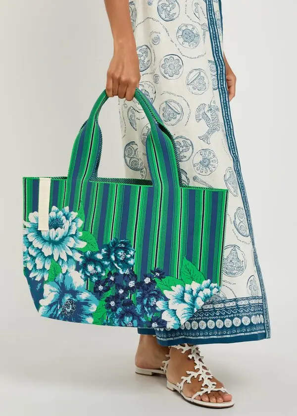 ALEMAIS Margo Jacquard Knit Tote Bag - Multicoloured