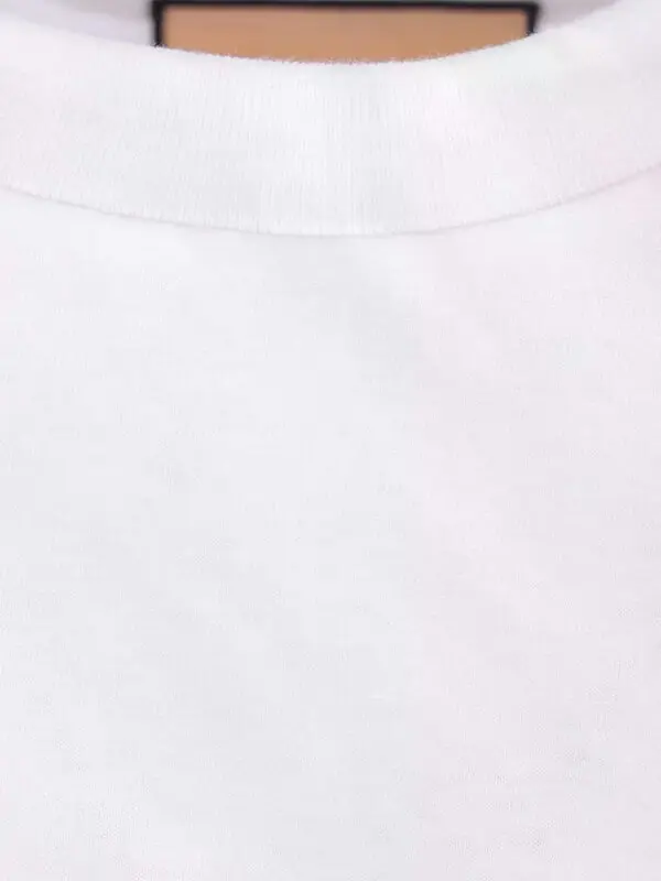 Plan C Puff-sleeve Graphic-print T-shirt