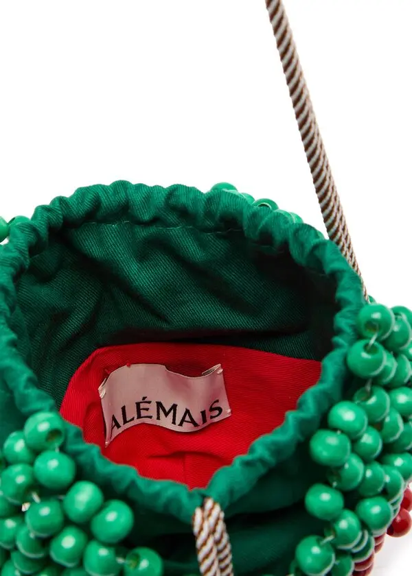 ALEMAIS Mini Strawberry Bead Cross-body Bag