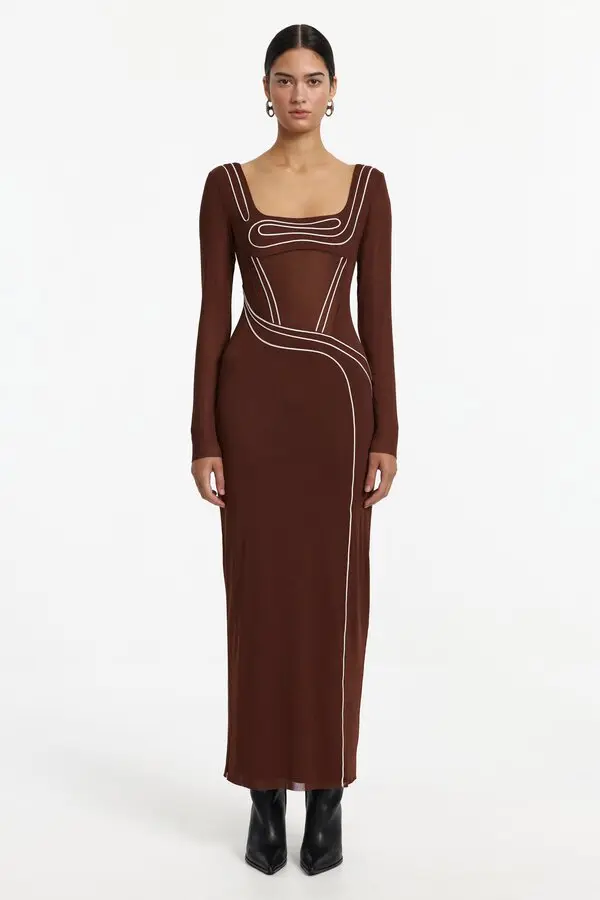 Significant Other Long Sleeve Maxi Dress