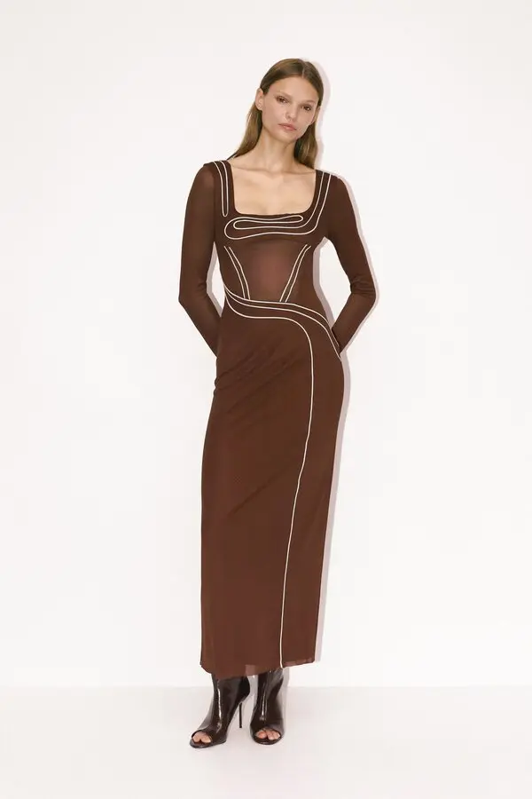 Significant Other Long Sleeve Maxi Dress
