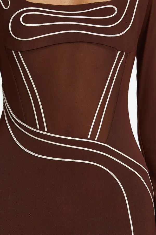 Significant Other Long Sleeve Maxi Dress