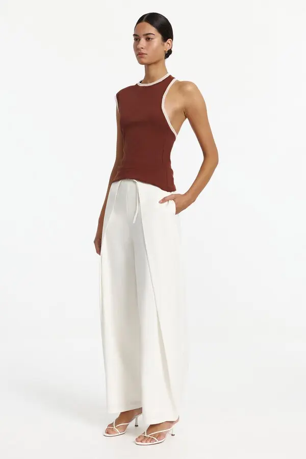 Significant Other Holden Ribbed Knit Asymmetric Top