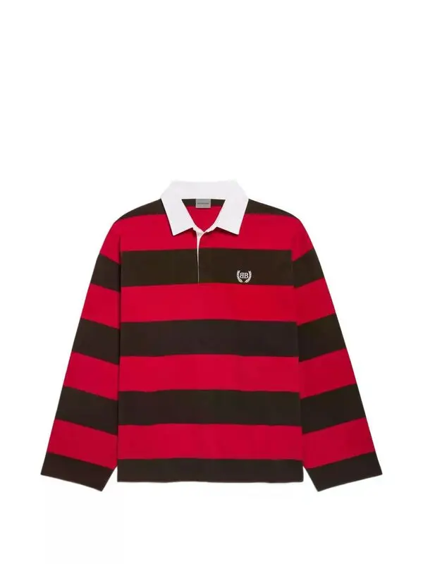 Balenciaga Long-sleeve Polo Shirt - Red