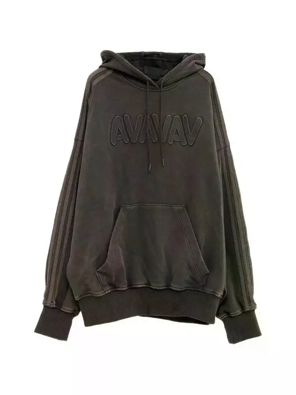 Adidas X Avavav Logo-embossed Hoodie - Grey