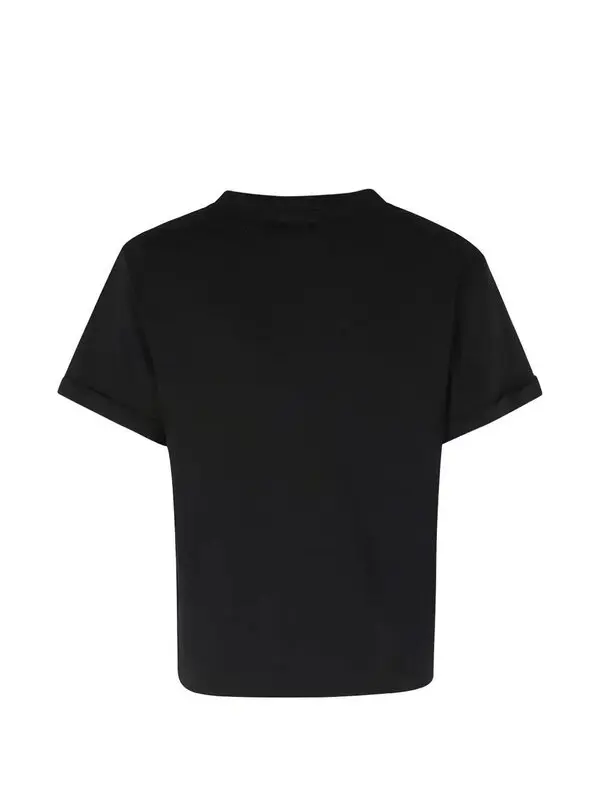 GRAN SASSO V-neck T-shirt With Rolled Cuffs
