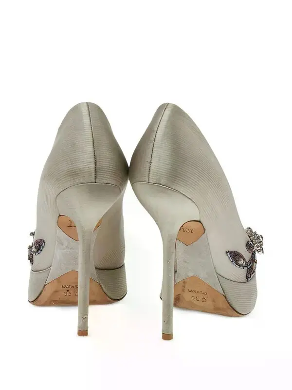 Dior Embellished Peep-toe Platform Pumps