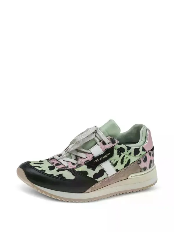 Dolce & Gabbana Leopard-print Canvas Sneakers