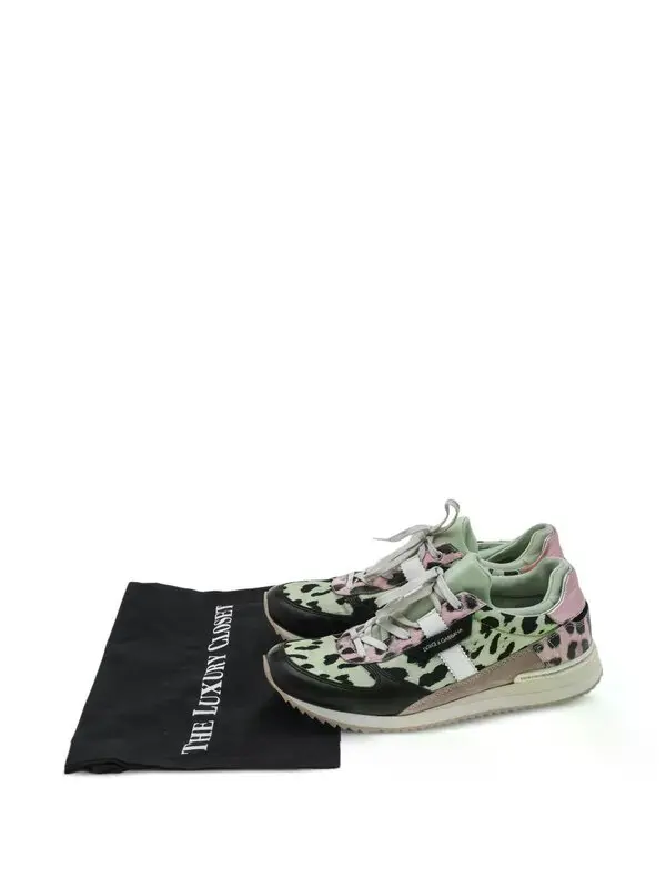 Dolce & Gabbana Leopard-print Canvas Sneakers