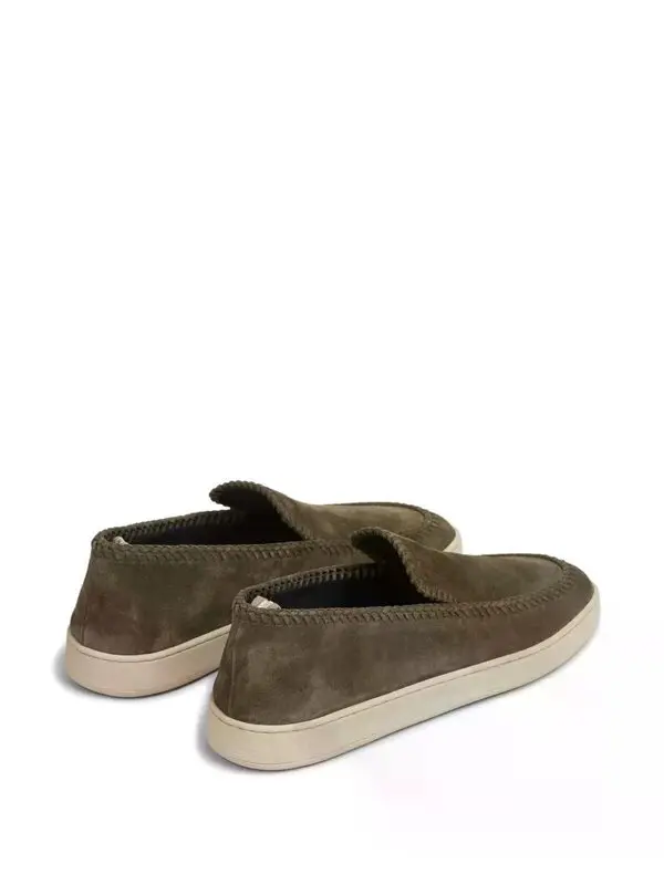 Officine Creative Herbie Whipstitch-trim Suede Slip-ons