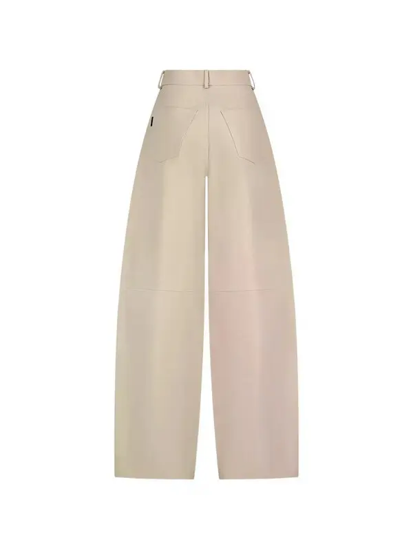 Destin Wide-leg Leather Trousers