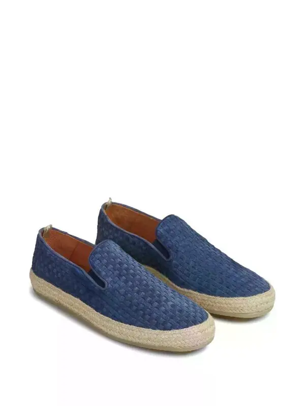 Officine Creative Bowline Woven-effect Slip-on Shoes