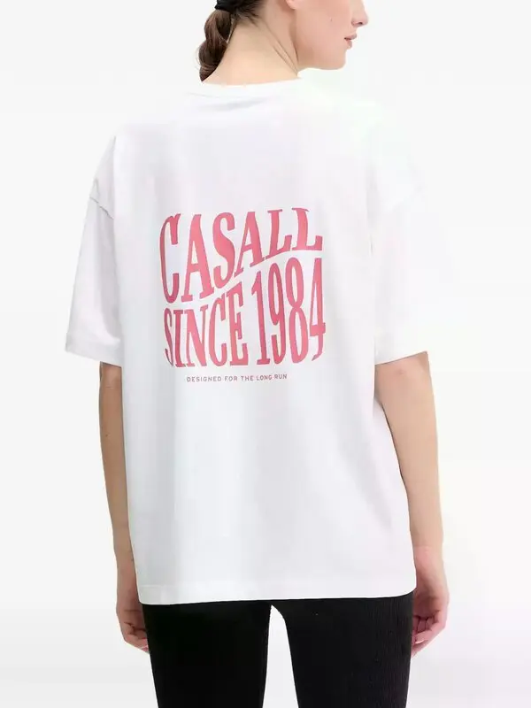 CASALL Logo Print Drop Shoulder T-shirt