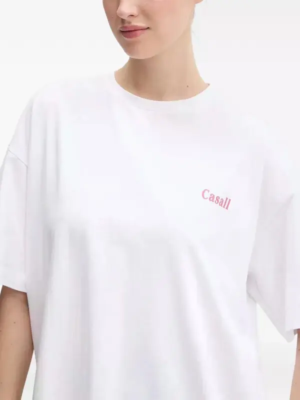 CASALL Logo Print Drop Shoulder T-shirt