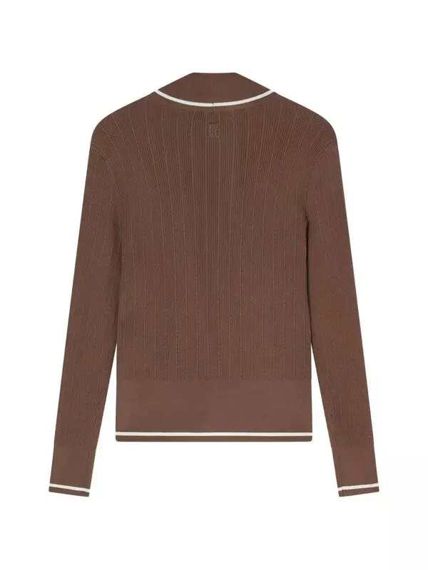 Armani Exchange Ribbed Knit V-neck Sweater