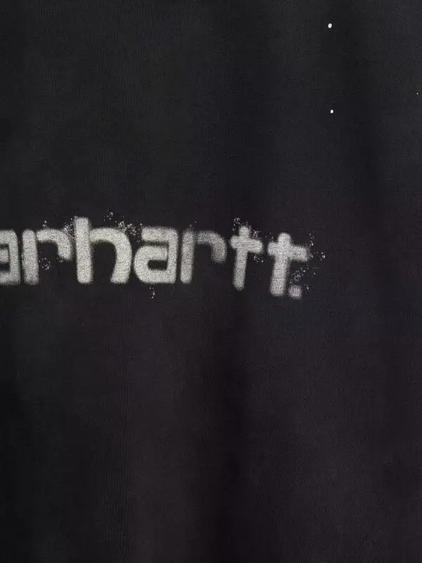 Carhartt Work In Progress Logo-print Paint-splatter T-shirt
