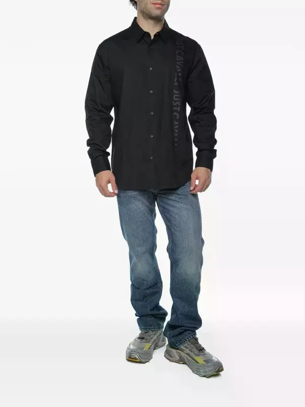 Just Cavalli Logo-print Long-sleeve Shirt