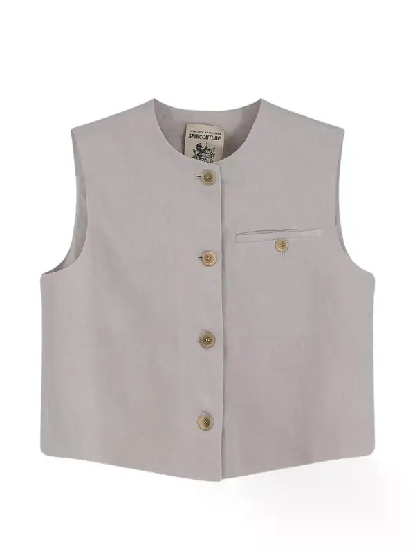 SEMICOUTURE Jenelle Waistcoat - Grey