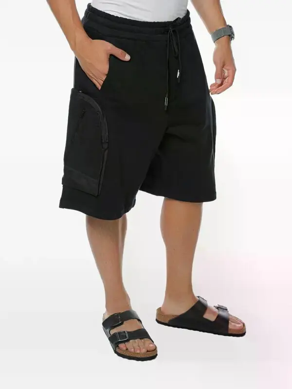 Just Cavalli Jersey Drawstring Shorts - Black