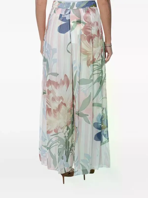 Ted Baker London Hurta Floral-print Pleated Palazzo Pants