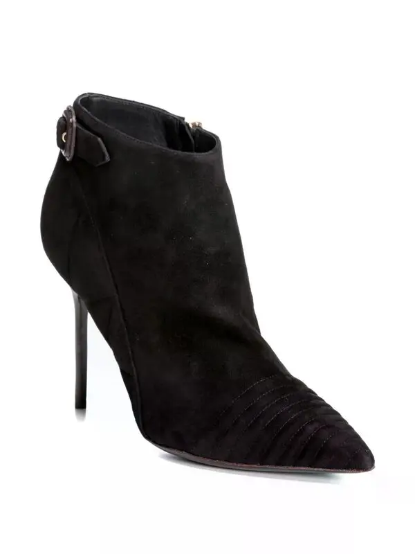 Burberry Alexandra Pointed-toe Ankle Boots - Black