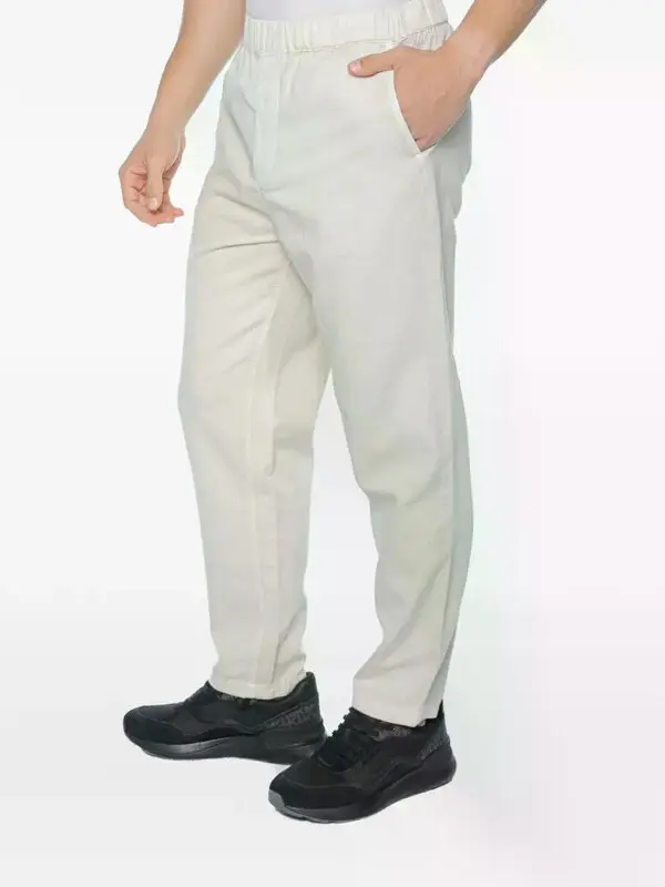 ECOALF Washed Stone Straight Leg Elasticated Waist Trousers
