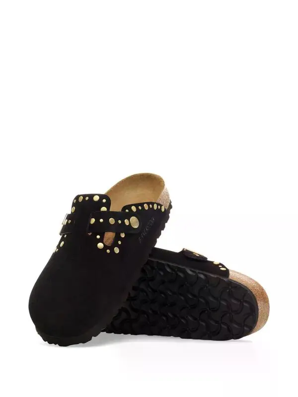 BIRKENSTOCK Boston Rivets Suede Flat Mules