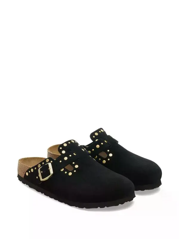 BIRKENSTOCK Boston Rivets Suede Flat Mules
