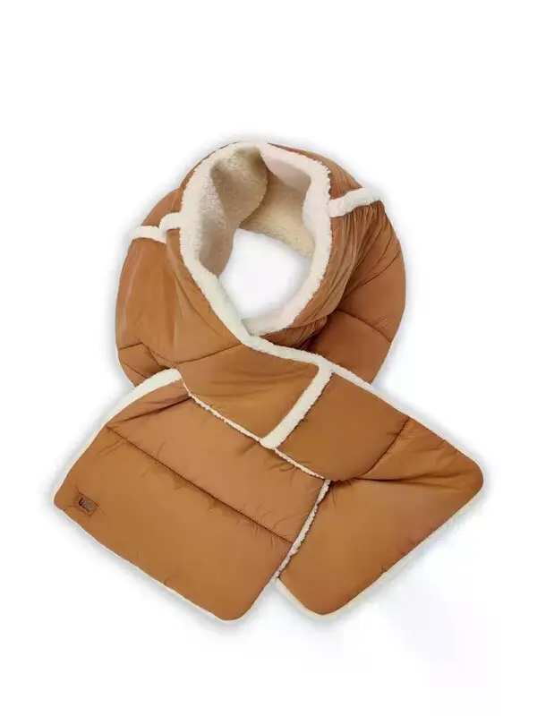 UGG Fluff Reversible Quilted Scarf - Brown