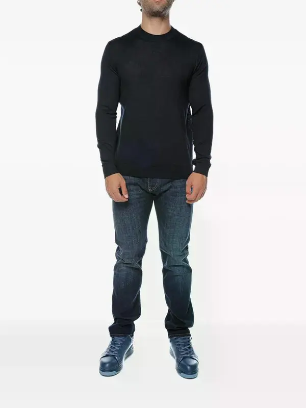 Emporio Armani Fine-knit Crew Neck Sweater
