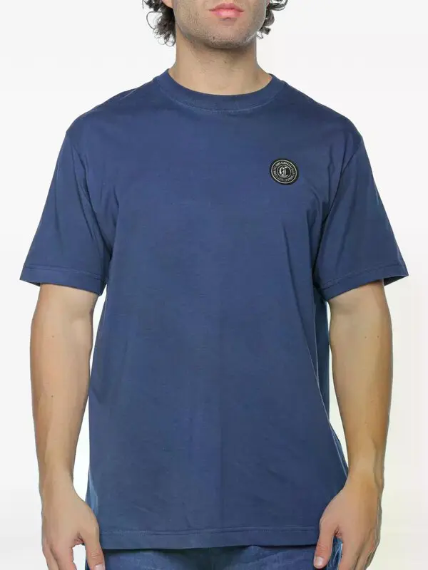 Just Cavalli Logo-patch T-shirt - Blue