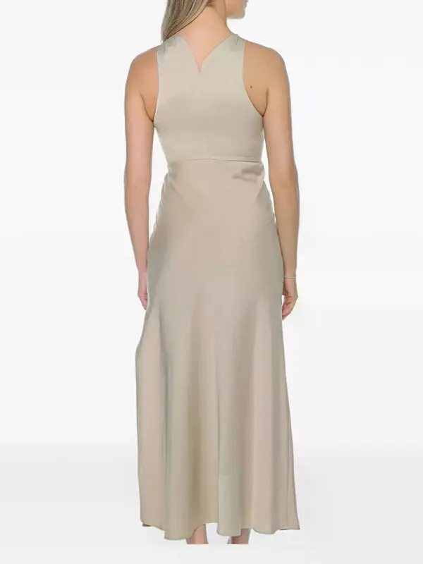 Armani Exchange Sleeveless Chain Detail Side-slit Dress