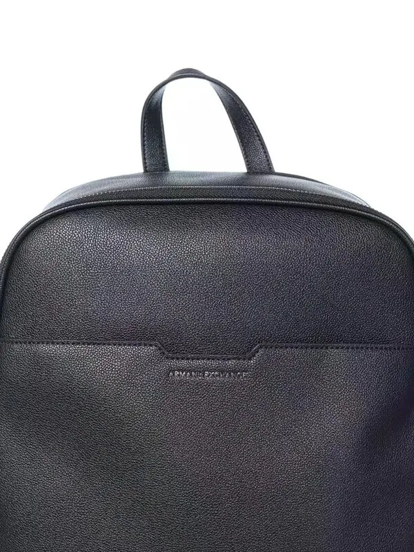 Armani Exchange Logo-embossed Backpack - Black