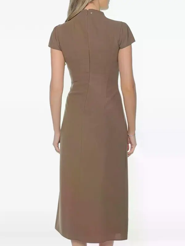 Armani Exchange Ruched Detail Midi Dress