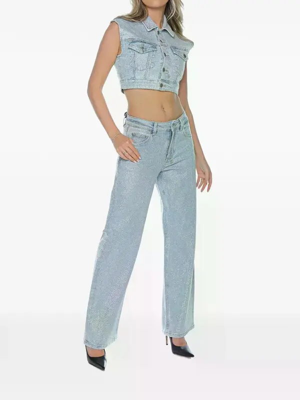 Ksubi High Rollers Rhinestone Embellished Vest