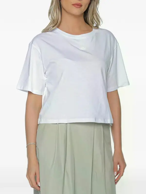 Armani Exchange Embroidered Logo Cotton T-shirt - White