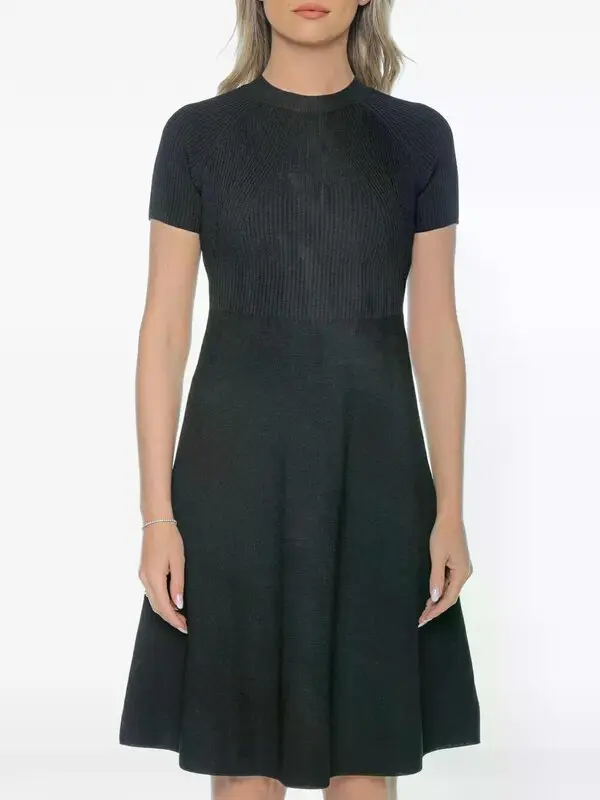 Armani Exchange Ribbed Knit Midi Dress
