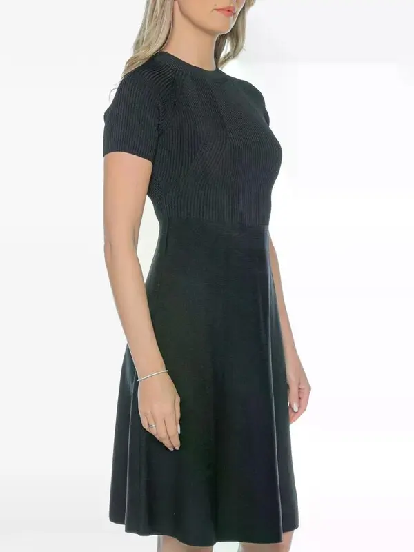 Armani Exchange Ribbed Knit Midi Dress
