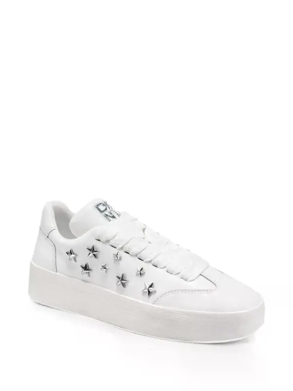 Dkny Glynda Star-studded Lace-up Sneakers
