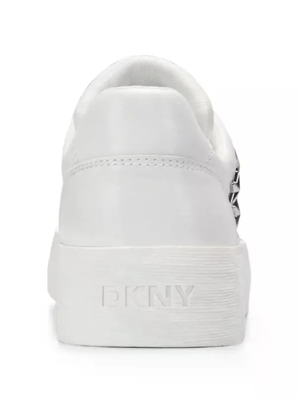 Dkny Glynda Star-studded Lace-up Sneakers