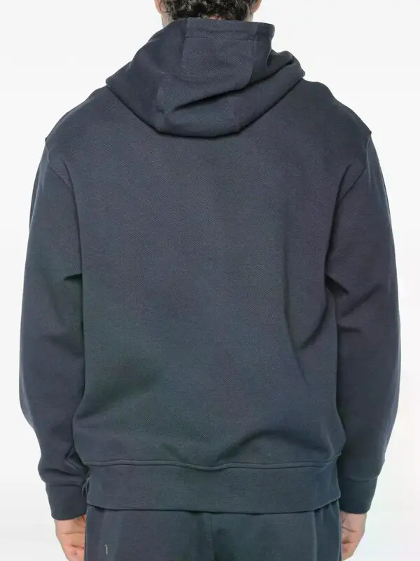 Armani Exchange Diagonal-weave Zip-up Hoodie