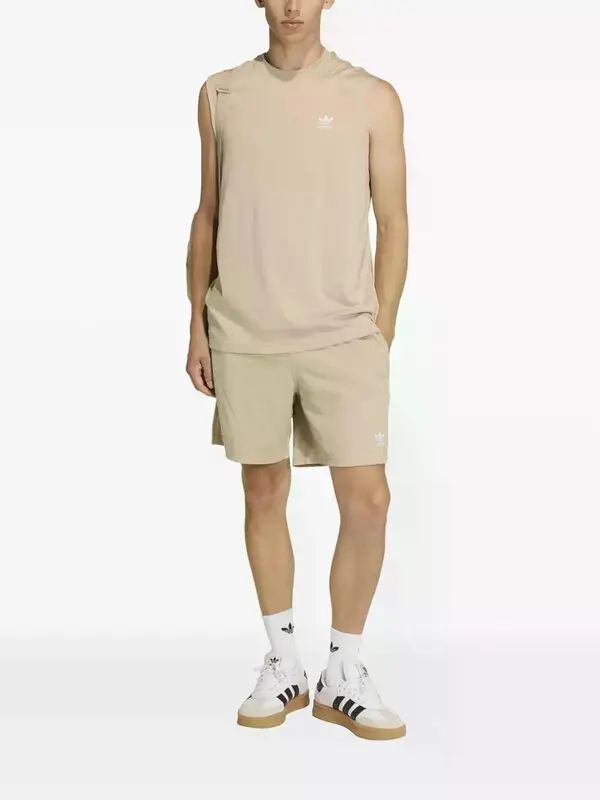 Adidas Trefoil Essentials Logo-print Mesh Shorts