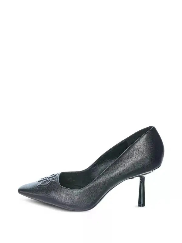 Dkny Nella Logo-embossed Pumps - Black