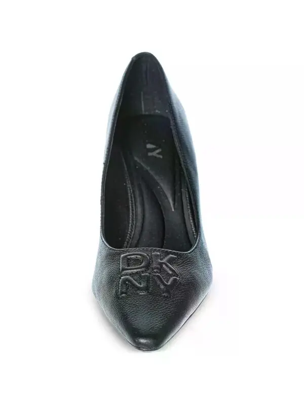Dkny Nella Logo-embossed Pumps - Black