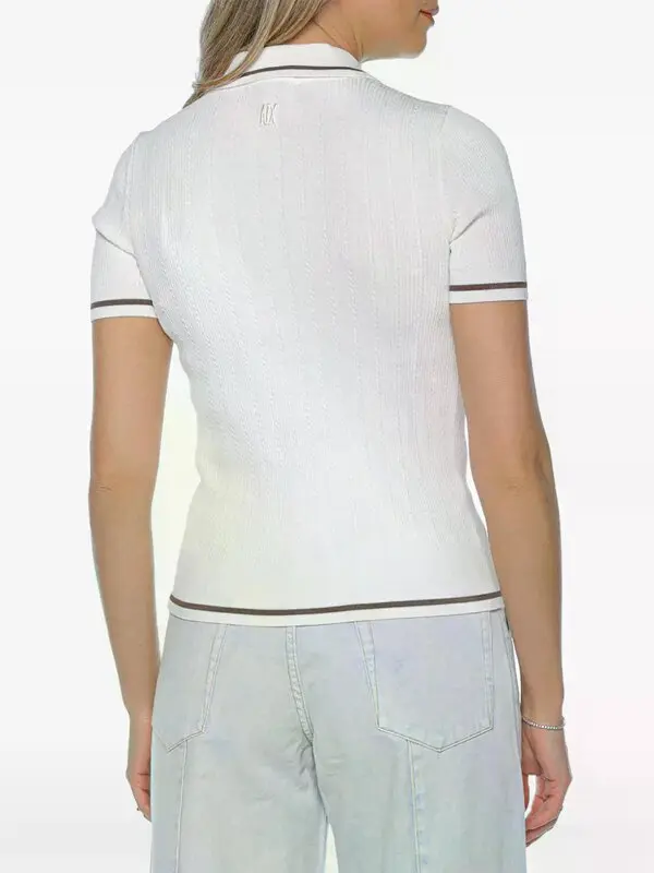 Armani Exchange Contrast Trim V-neck Sweater
