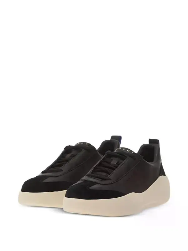 Geox Panelled Leather Sneakers