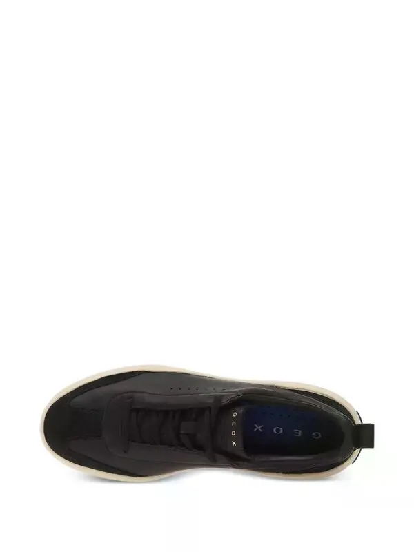 Geox Panelled Leather Sneakers